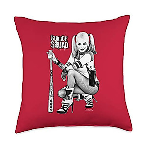 Suicide Squad Harley Quinn Kneel Throw Pillow, 18x18, Multicolor