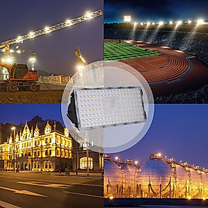 LED Flood Light, chunnuan,100W LED floodlights 9000LM Warm White(2800-3200K) Outdoor Waterproof IP65 Super Bright Flood Lamp Security Light Spotlight Lamp for Outdoor Garage,Garden,Yard