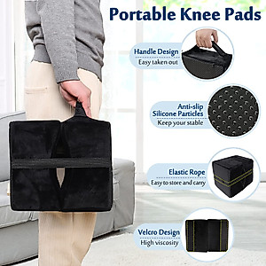 AOSSA Kneeling Pad Extra Thick Foam Knee Cushion Kneeling Mat Pads for Cleaning Floors Men Construction Yoga Exercise Gardening Folding Mechanics Pad Bathtub Kneeling Prayer Pillow Flooring Knee Pad
