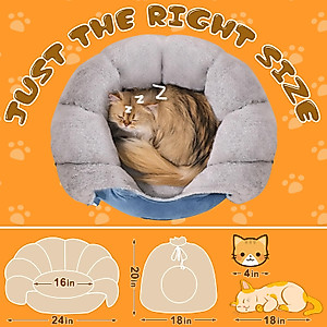 Rywell Heated Cat Bed,Versatile Heated Cat Bed Indoor for All Seasons, Soft & Cozy Heated Pet Bed with Timer & Temp Adjustable, Heated Bed for Indoor Cat&Small Dog