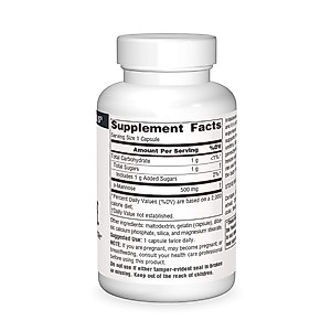 Source Naturals D-Mannose, Potent Urinary Tract & Bladder Health Support*, 500mg - 60 Capsules