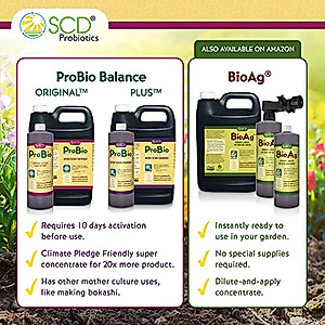 ProBio Balance Original - Make 20X More Farm and Garden Soil Conditioner - Super Concentrate Of Effective Beneficial Microorganisms - OMRI-Listed For Organic Crops, Organic Garden Soil - Made In USA, 1 Liter – by SCD Probiotics