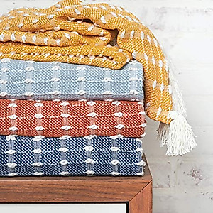 carol & frank Riley Sky Throw 50x60 inches Blue