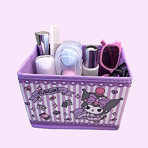 HUANGQH Cute Foldable Cube Storage Bins Box,Office Desk/Room Decoration Storage Box,Makeup Holder Organizer for Girl Women. (box2)