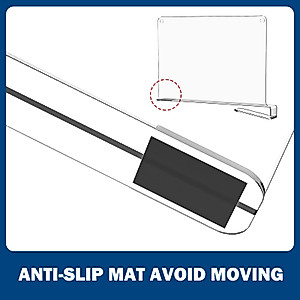 YOKAMIRA 6 PCS Shelf Dividers for Closet Organization,Durable Acrylic Clear Closet Shelf Divider for Shelves Shelf Organizer for Closet Shelf Organizer for Wood Closet Separator Clear