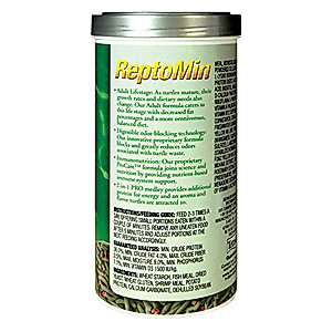 TetraFauna Pro ReptoMin Adult Turtle Formula 8.11 Ounces, Floating Sticks Turtle Food (77099-00)