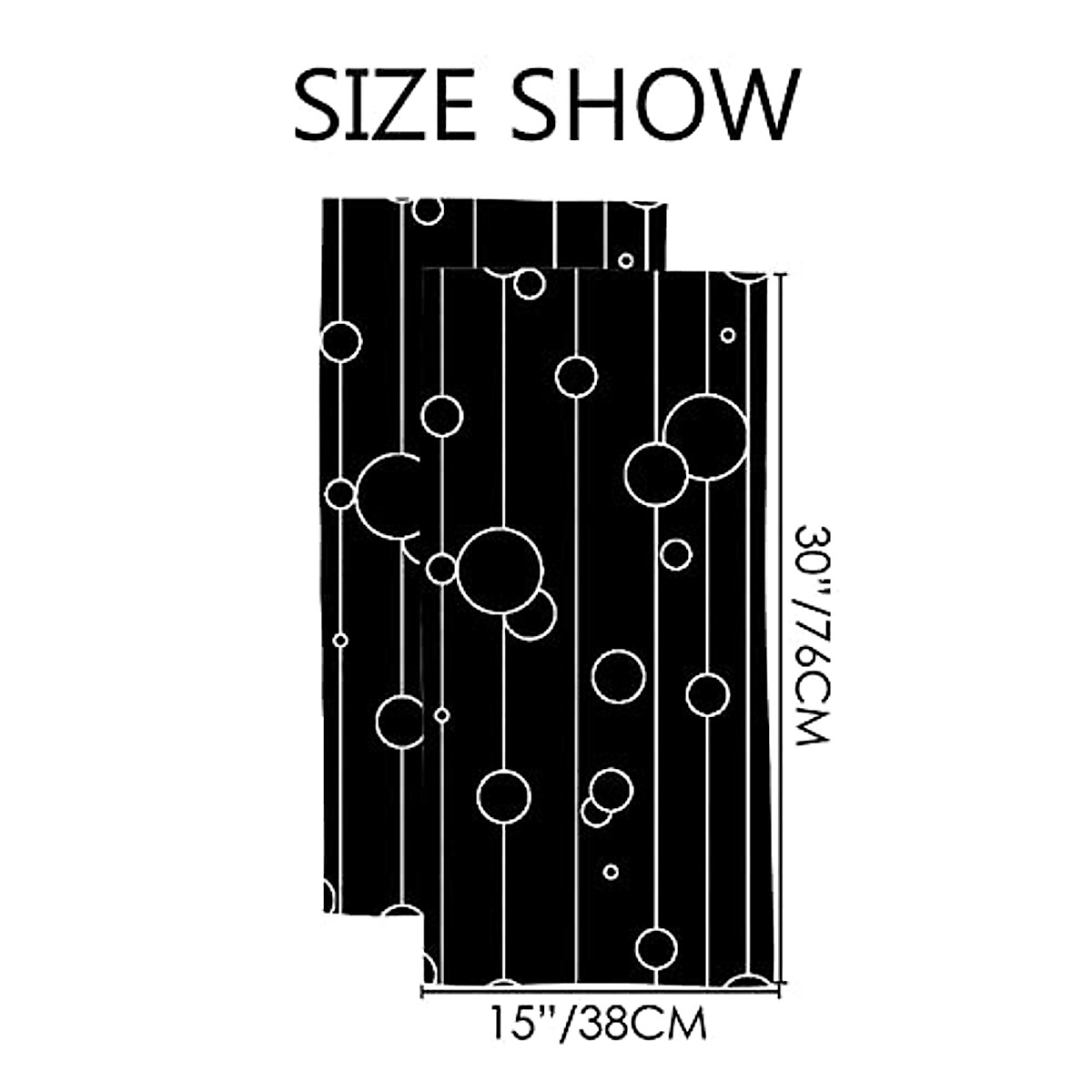 Hand Towel Polka Dot Black White Striped Face Towel Set of 2 Fingertip Towel Kitchen Tea Bar Dish Cloths Absorbent Dry Shower Towel