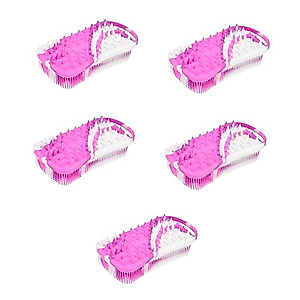 Hemoton 5pcs Bath Massage Brush Silicone Body Brush Body Shampoo Brush Shower Lather Brush Silicone Scalp Massager Head Scalp Brushes Skin Exfoliation Brush Shower Scrubber Shower Scrubber