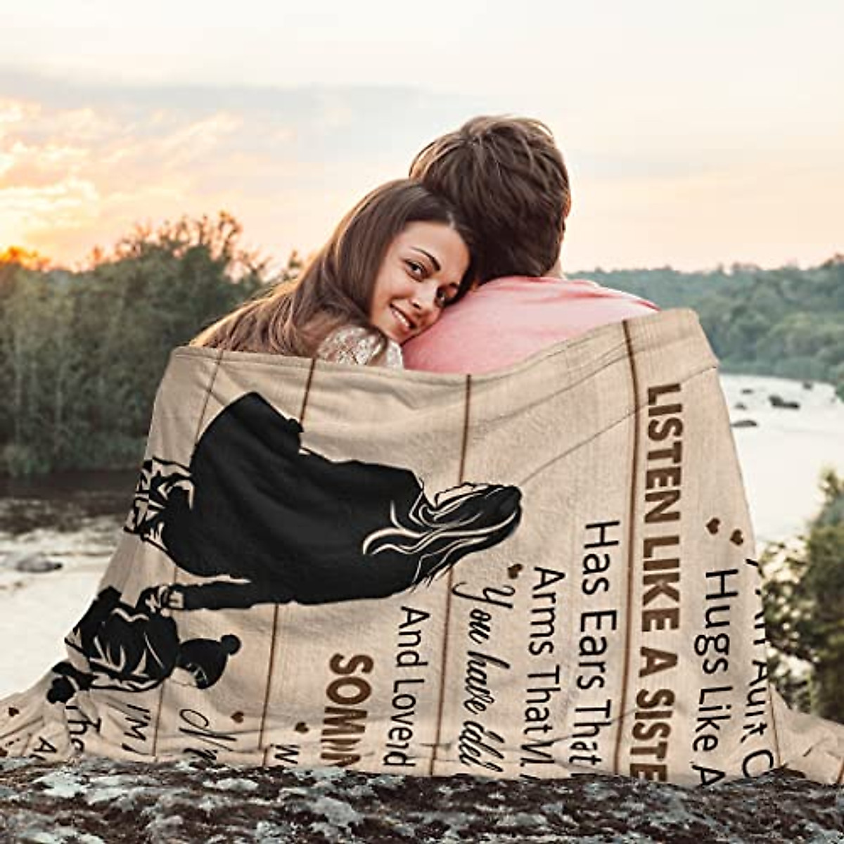 Aunt Gifts from Niece, Gifts for Aunt Blanket 60"x50", Aunt Gifts from Nephew, Best Aunt Ever Gifts, Aunt Birthday Gift, Great Aunt Gifts Ideas for Christmas Mothers Day, to My Aunt Throw Blankets