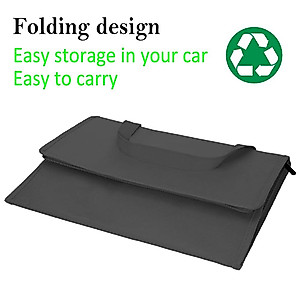 Food Delivery Bag, Insulated Reusable Grocery Bags | Ideal, Postmates, Restaurant, Catering, Grocery Transport | Dual Zipper (XXXL 2 Pack) 24 * 15 * 14inches Black