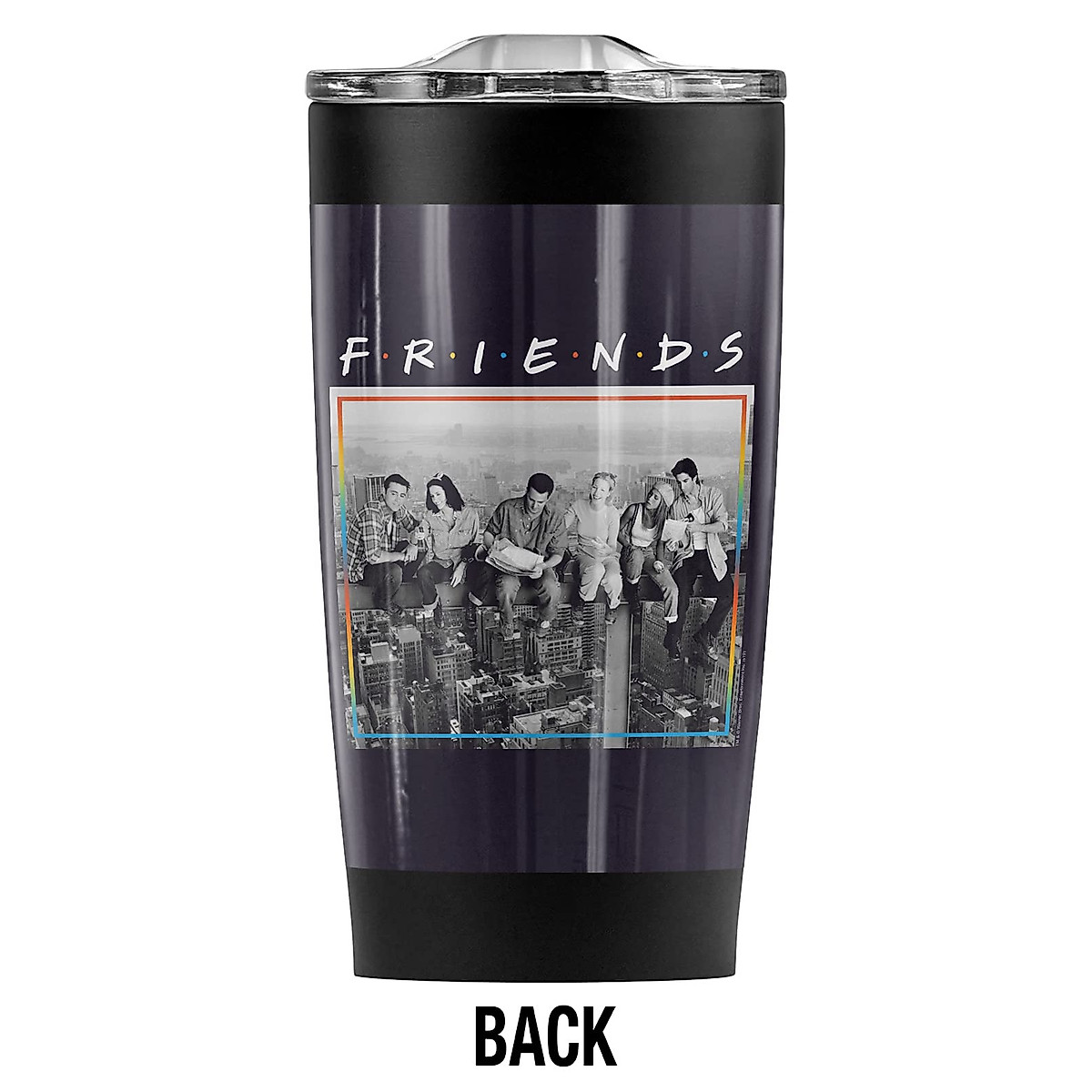 Friends Lunch Break Stainless Steel Tumbler 20 oz Coffee Travel Mug/Cup, Vacuum Insulated & Double Wall with Leakproof Sliding Lid