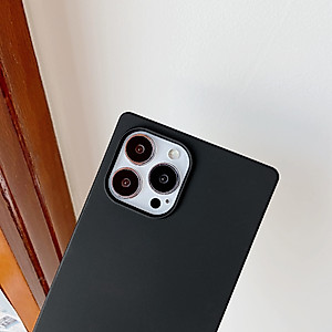 Jmltech for iPhone 14 Pro Max Case Silicone Protective Slim Thin Shockproof Flexible Women Girls Cute Phone Case for iPhone 14 Pro Max Black