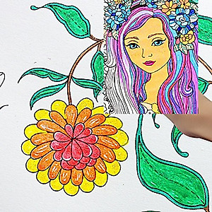 Colorful Gel Pen Refills, Zzmart Ultra Fine Point 48 Color Gel Pens Refills with Diamond Tip, Greater for Crafting, Doodling, Drawing, Kids and Adult Coloring Book - (Glitter, Neon, Pastel, Metallic)