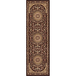 Well Woven Timeless Aviva Traditional French Country Oriental Brown Area Rug 5'3" Round