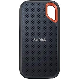 SanDisk SSD, External 4 TB USB3.2 Gen2, Read Up to 1050MB/s, Splashproof and Dustproof, SDSSDE61-4T00-GH25, Extreme Portable SSD, V2 Win Mac, PS4, PS5, Eco Package