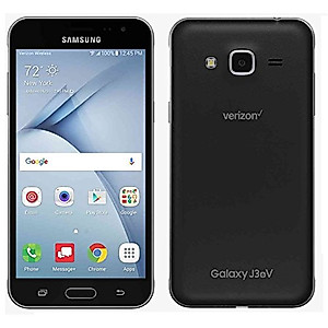 Samsung Galaxy J3 (2016) J320V Verizon CDMA 4G LTE Quad-Core Phone w/ 8MP Camera- Black