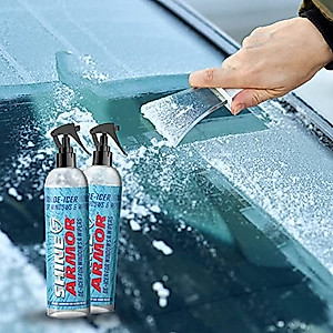 SHINE ARMOR Anti Fog Hero with Microfiber Cloth Windshield & Deicer Spray for Car Windshield Windows Wipers and Mirrors