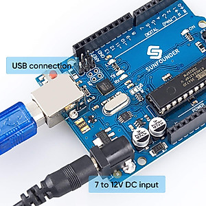 SunFounder Controller Board Compatible with Arduino UNO R3 ATMEGA328P ATMEGA16U2