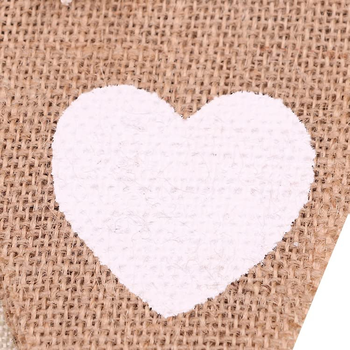 Dartsz MR & MRS Burlap Banner Heart Triangle Flags Pennant for Rustic Wedding Engagement Bridal Shower Party Decorations