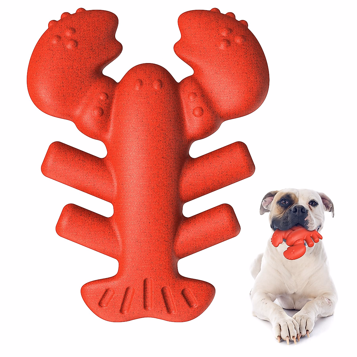 Piuiafey Lobster Dog Toys, Interactive Dog Toys for Aggressive Chewers & Indestructible Dog Chew Toys for Medium/Large Dogs, Great Gift for Pet Day &Mother's Day