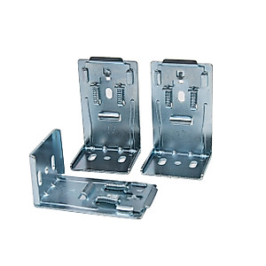 Lihopefe Universal Replacement, L-Shaped Metal Blinds mounting Brackets, Mountings Brackets for Vertical Blinds （42 mm, 1.65 inch） (3 Pack)