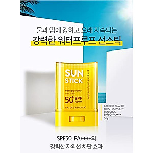 Nature Republic California Aloe Fresh Powdery Sun Stick SPF50+ PA++++ 22g / 0.77 oz.