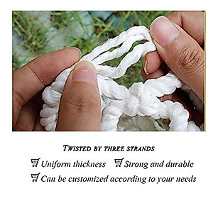 banister guard net Child Safety Net, White Soccer Net, Interior Decoration Net Outdoor Protection Partition Fence, Cargo Net, Cat Net Used for Balcony Railing Banister Stairs Playground Climbing