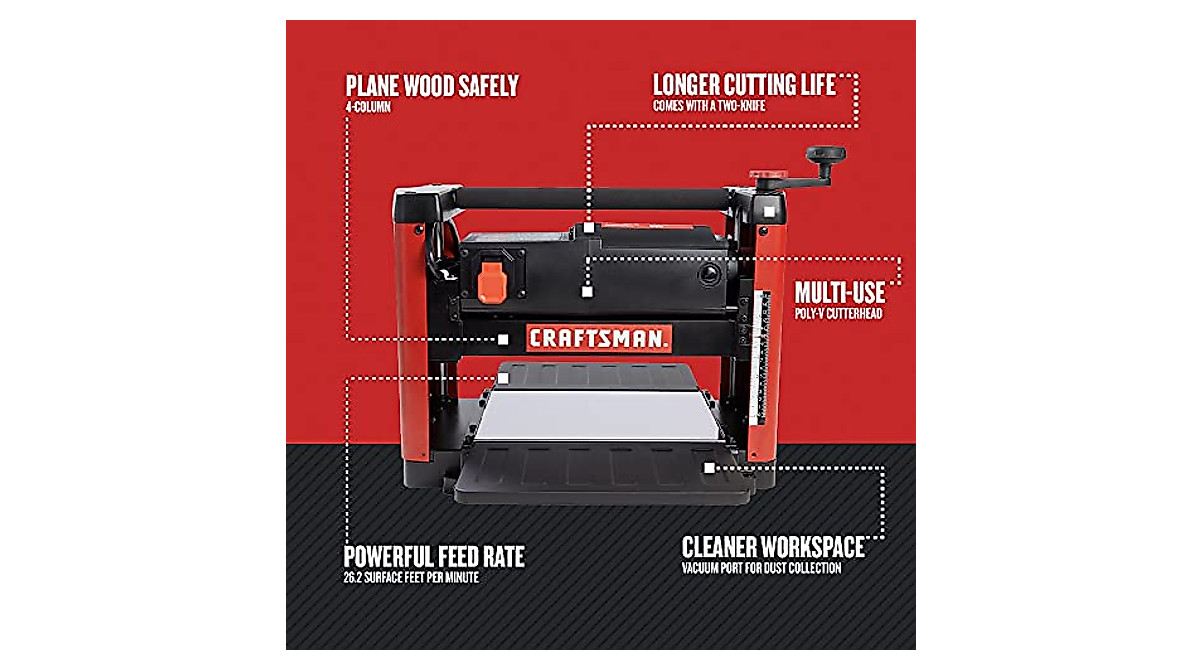 Craftsman Planer 15 Amp for Precision Woodworking | CMEW320