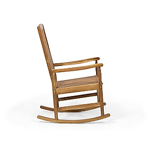 Christopher Knight Home Arcadia Outdoor Wood Rocking Accent, 23 "W x 32 "D x 43.5 "H, Teak