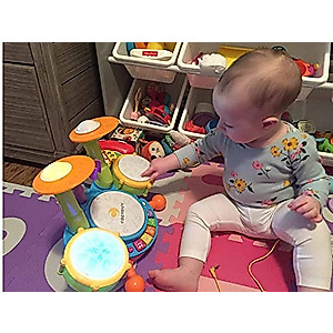 Drum Set for Toddlers 1-3, Baby Drum Set with Microphone, Kids Drum Sets for 2-5, Toddler Drum Set Toys for 1 2 3 Year Old Boy Birthday Christmas for Babies Boy Girl 6 12 18 Month