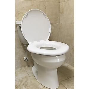 Big John Products 2445646-1W Closed Front with Cover Oversize Toilet Seat, White