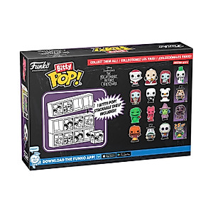 Funko Bitty Pop! The Nightmare Before Christmas Mini Collectible Toys 4-Pack - Pumpkin King, Mayor, Barrel & Mystery Chase Figure (Styles May Vary)