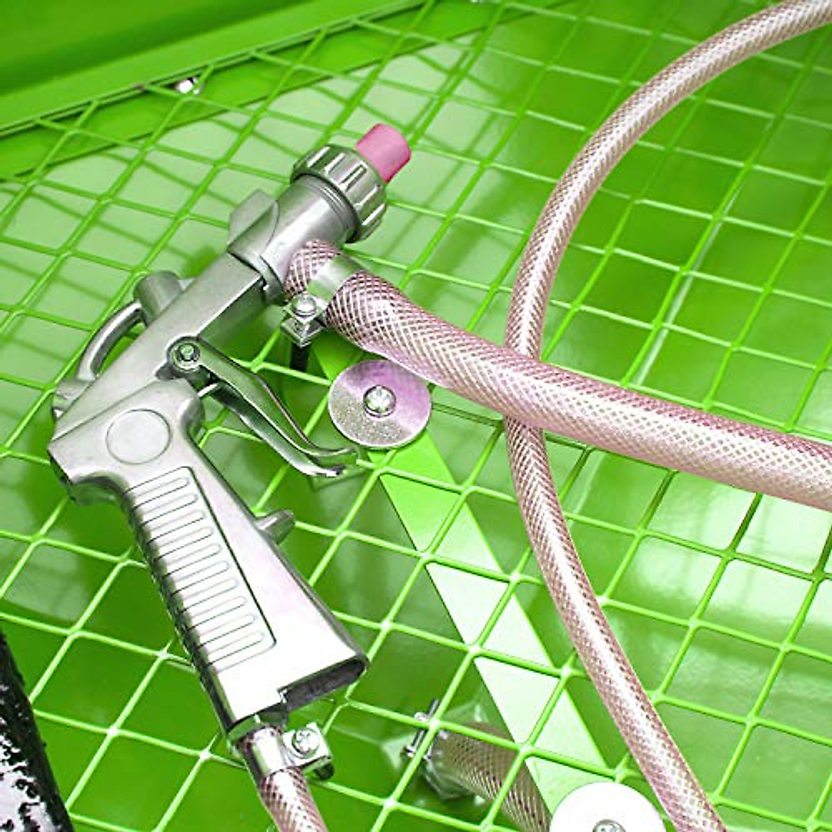 OEMTOOLS 24815 Bench Top Abrasive Blast Cabinet Kit, 24 Gallon Sand Blasting Box For Easy Removal Of Paint, Rust, And Oxidation, Includes Spray Gun, Gloves, Light, and Window Lens Underlays