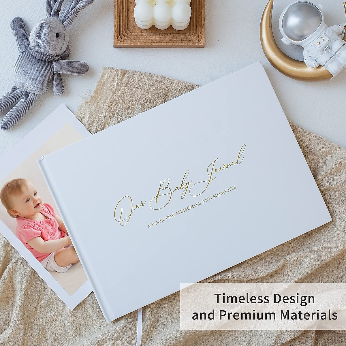 Mon Petit Amour Baby Memory Book From Pregnancy to First 5 Years Minimalist Gender Neutral Scrapbook Album Baby Girl or Boy Baby Record Books MJP0001 0