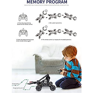 VANLINNY Smart Robot Arm Kit,2-in 1 Science Kits with 4-DOF Robotic Car,Electronic Programming DIY Toy for Kids Ages 8+,Promotes STEM Interest in Science,Technology,Best Birthday Gifts for Boys/Girls.