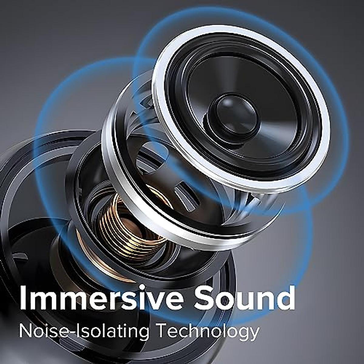 Coby Sports True Wireless Earbuds w/Secure-Fit Ear Tips | in-Ear Headphones Up to 12 Hours Play | Sweat-Resistant | Noise-Isolating | in-Ear Earbuds | Sports Earbuds, Bluetooth Earbuds (Black)