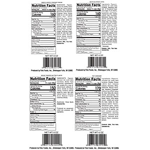 Palo Popcorn Gourmet Cheddar Cheese Popcorn Snacks, Gluten Free, Pick 6 Custom Variety Pack, 5.0-7.0 ounce bags (Pack of 6)