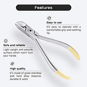 Dental Ligature Cutter Plier, Orthodontic Light Wire Cutting Pliers Instruments with Tip, Wire Cutter Dental Instrument Tool for Dentists