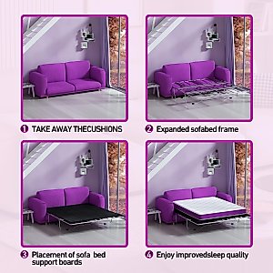 Imperius Foldable Box Spring, Bunkie Board, Bed Support Slats for Support to Streamline and Minimize The Bed, No Assembly Needed, Twin Size, 48 x 48