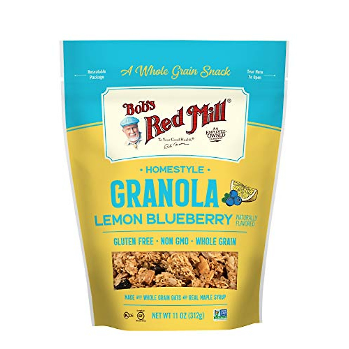 Bob's Red Mill Homestyle Lemon Blueberry Granola, 11-ounce (Pack of 6)