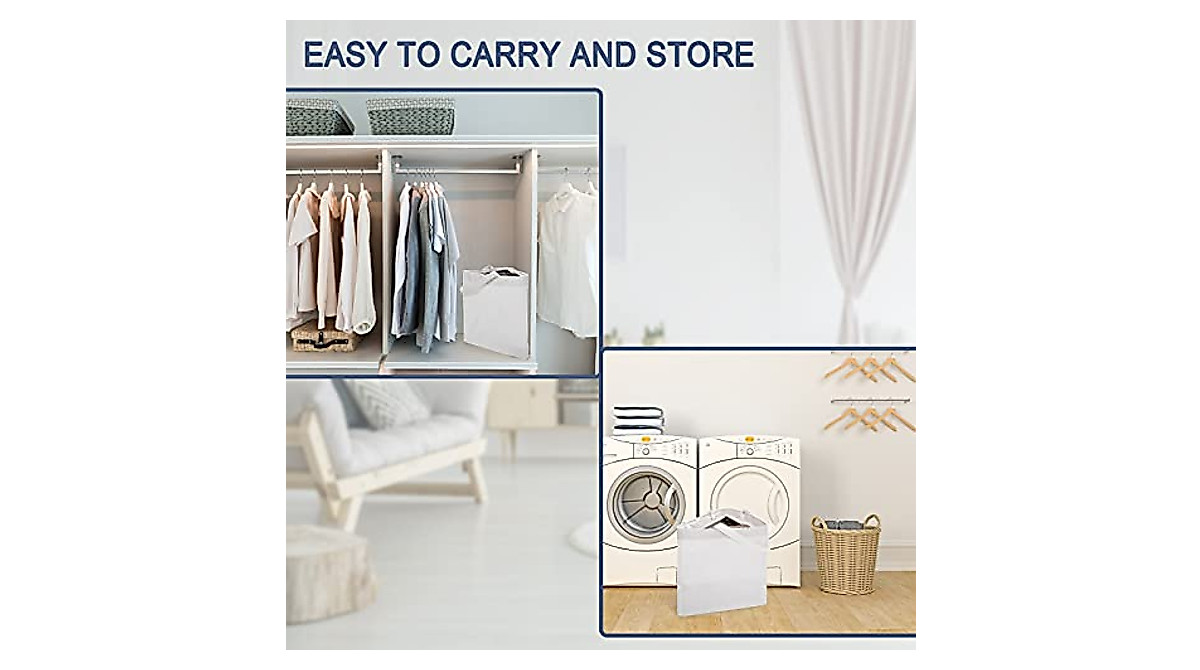 Space-Saving Triangle Hanger Storage Bag with Handles