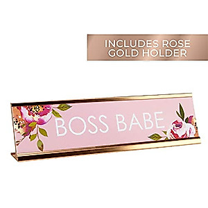 Boss Babe Desk Plate/Boss Babe Desk Sign Nameplate