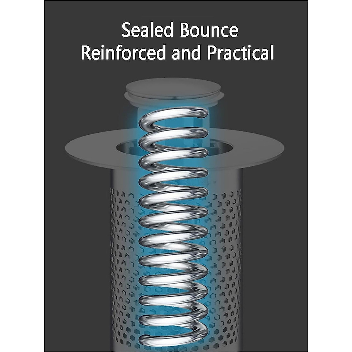 Homezo Sink Stopper with Basket - Upgraded Sink Stopper with Basket, Sink Stopper with Basket, Upgraded Bathroom Pop-up Drain Stopper and Strainer. (1 Long+1 Short)