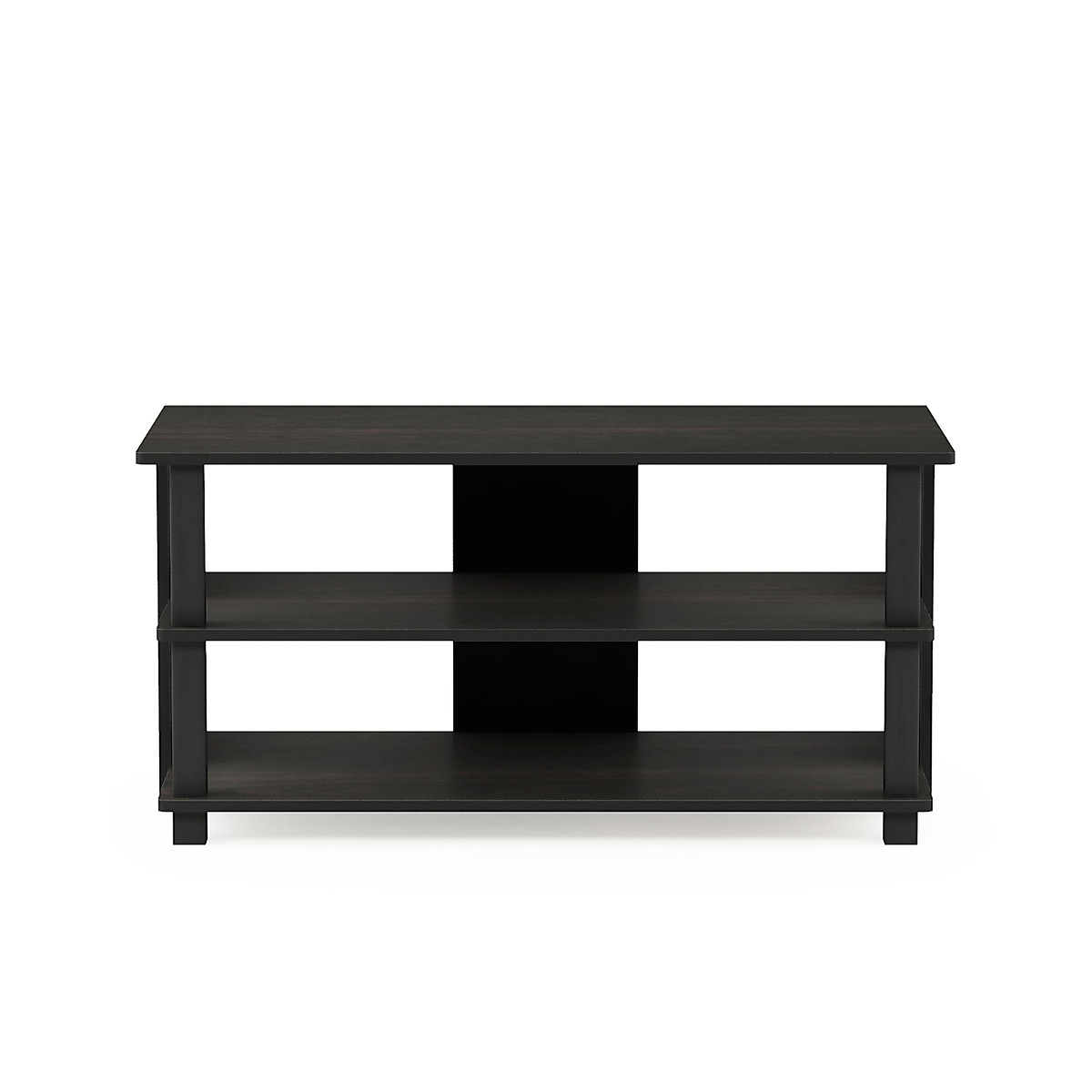 Furinno Sully 3-Tier Stand for TV up to 40, Espresso/Black