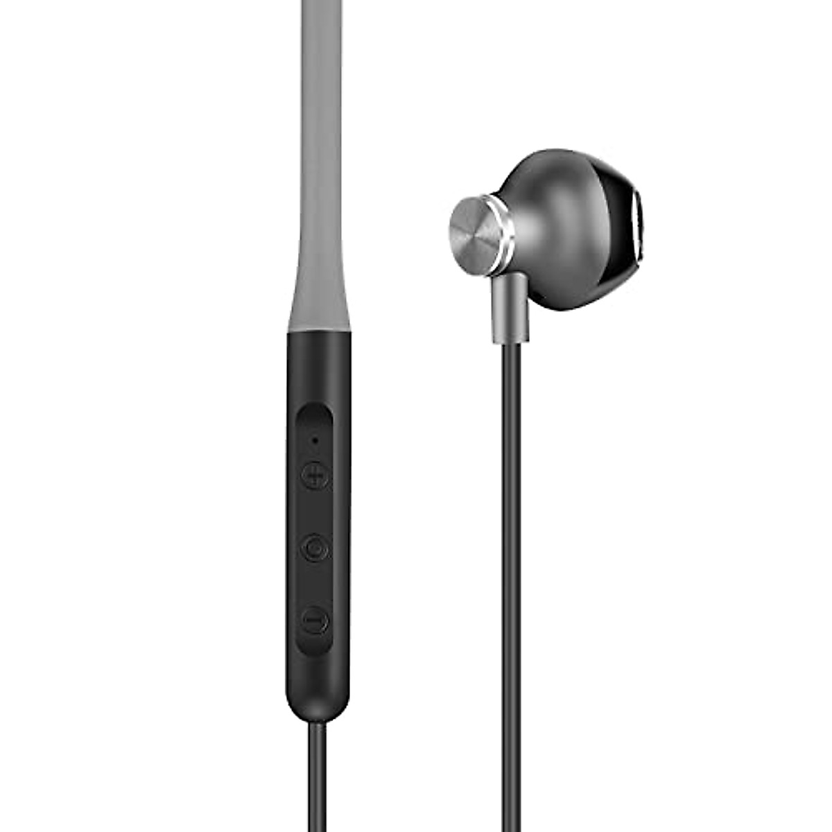 ZXQ Q2 Wireless Neckband Bluetooth Headphones, Neckband Earbuds with Magnetic, Sport Earphones with Microphone,12 Hours Playtime Lightweight Sweatproof for Workout with Carry Case Ear Hook(Grey)