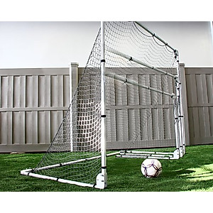 Lifetime 90046 Soccer Goal with Adjustable Height and Width, 7' x 5',Black