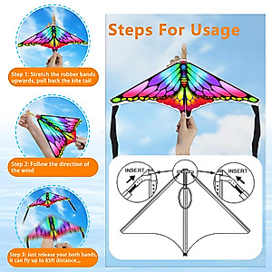 Tcvents 8 Pack Flying Toys, Mini Kites, Airplane Launcher Toys for Boys Girls 3-5 6 7 8-15 Gift, Outdoor Toys Colorful Kites Bulk Party Favors for Kids Beach Graden Park- Easy to Fly, A