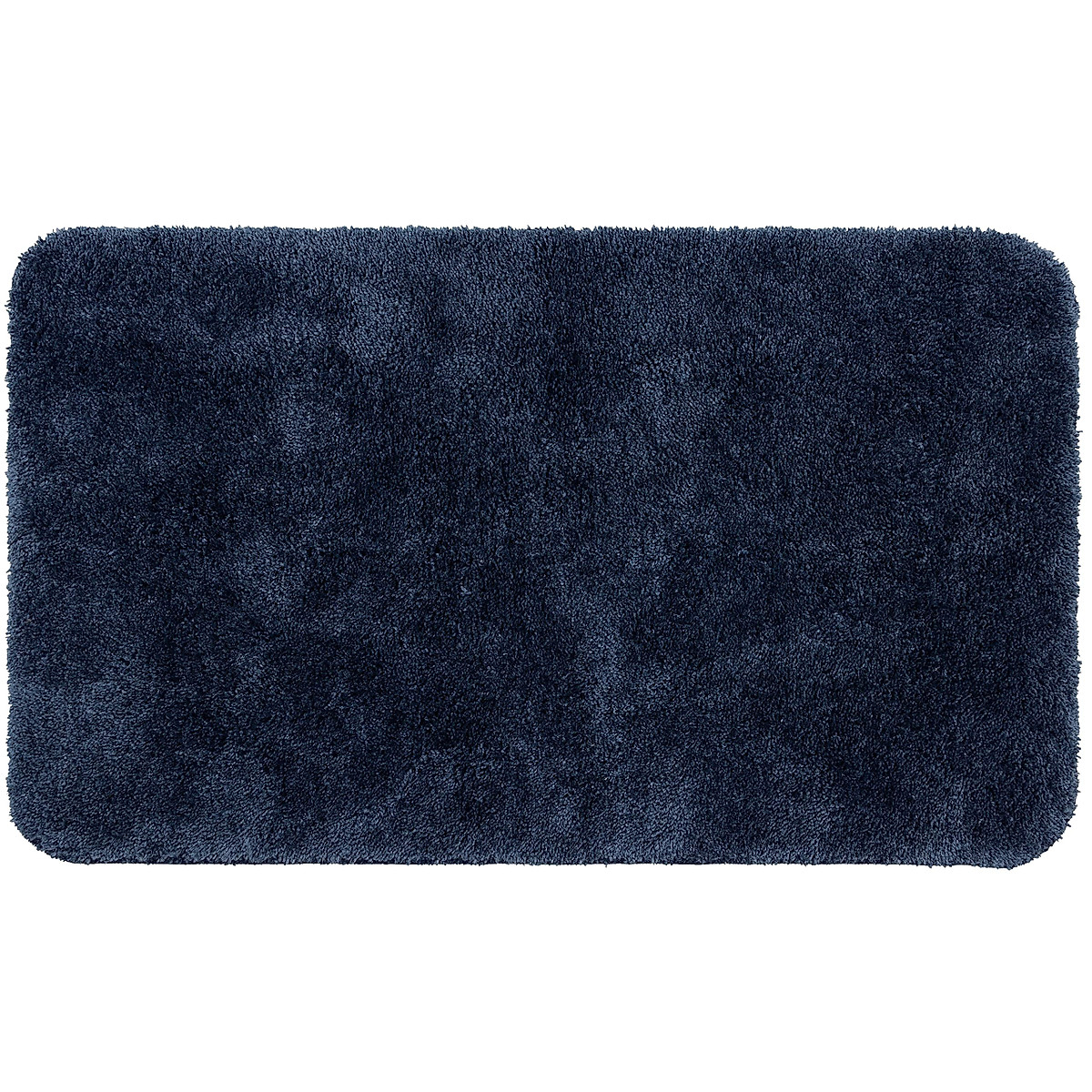 Mohawk Home Machine Washable Bath Navy Blue 1' 11" x 3' 3" Bath Mat Perfect for Your Bathroom