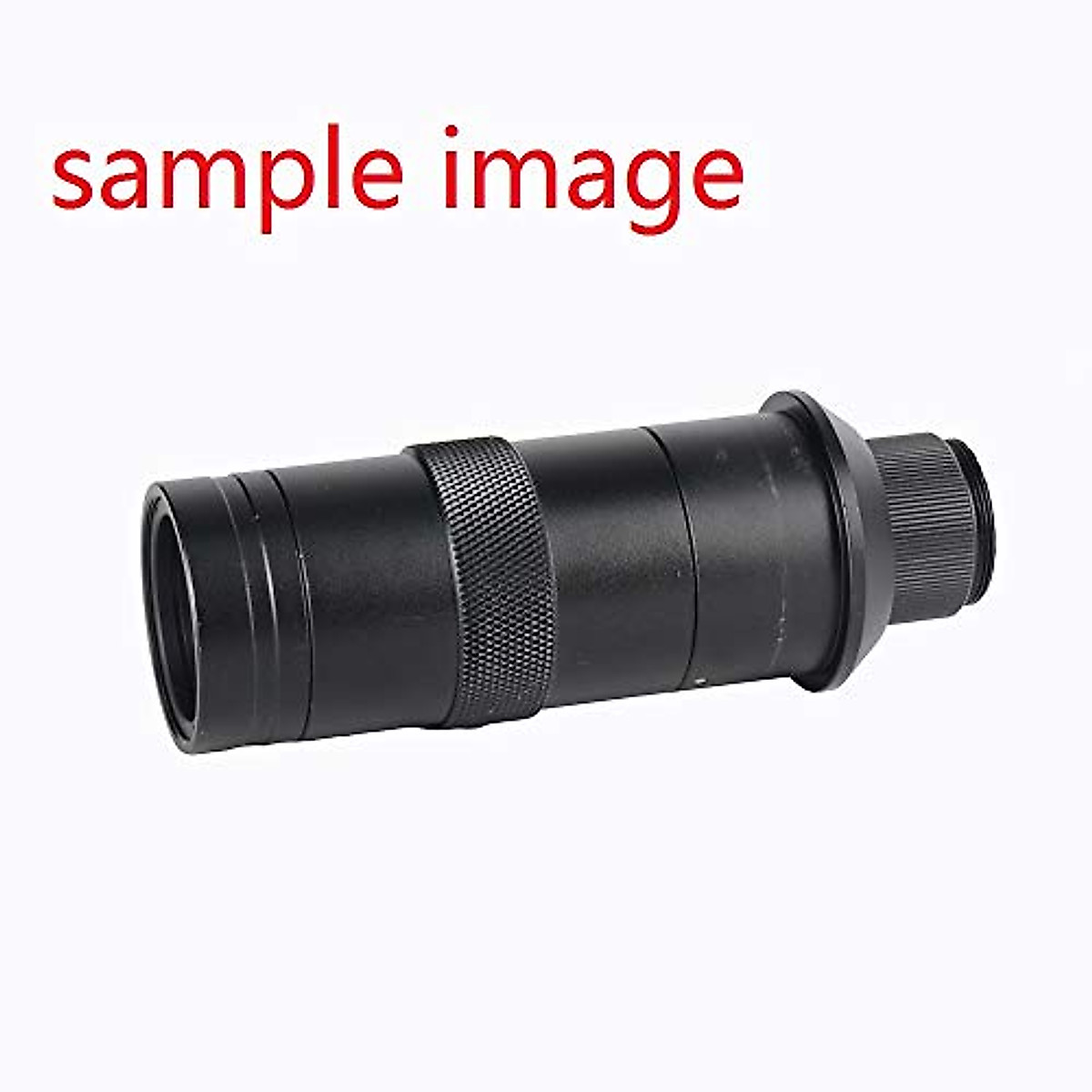 2X Auxiliary Objective Barlow Lens Double Magnification for 100X/120X/150X Zoom Monocular Zoom C-Mount Adapter