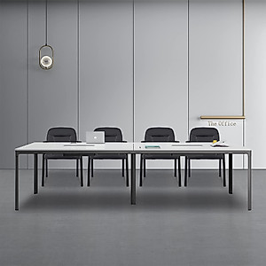 CLATINA Reception Chair with Sled Base and Bonded Leather Padded Armrests, Modern Style Guest Chair for Office Meeting Waiting Room Conference Desk, Brown (1 Pack)